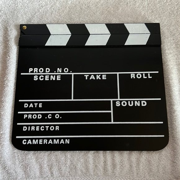 Party Supplies | Tv Movie Film Clap Board Wood Slate Cut Prop Director ...